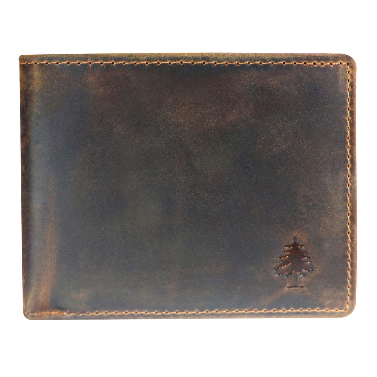 Ryan Slim Leather Wallet Men with Coin Pocket RFID Protection – Greenwood